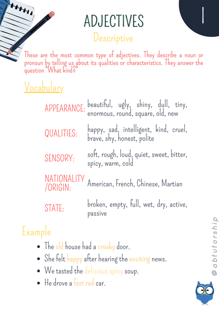 FREE Adjective Mastery Flashcards: Build Descriptive Power & Fluency ...